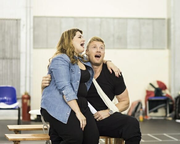 First Look: Freddie Flintoff Rehearsing Fat Friends The Musical ...
